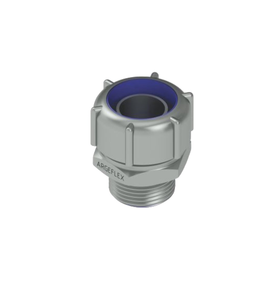 CONECTOR RECTO PARA CAÑO EXTRA FLEXIBLE CAÑO EF ROSCA 1" - Tienda Rigelec